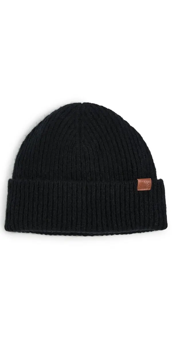 Faherty Brand Wool Cashmere Watch Beanie - Black