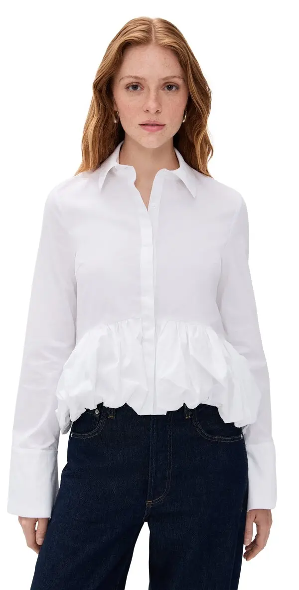 Caroline Constas Marin Peplum Top
