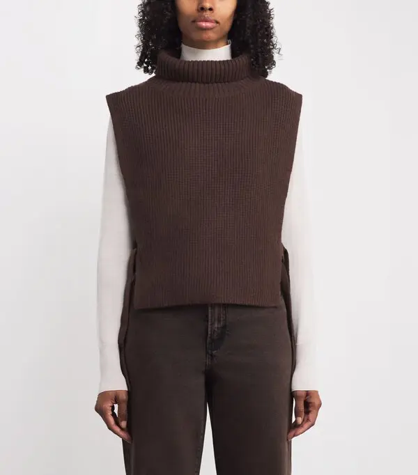 Maje Wool-cashmere Sweater Collar