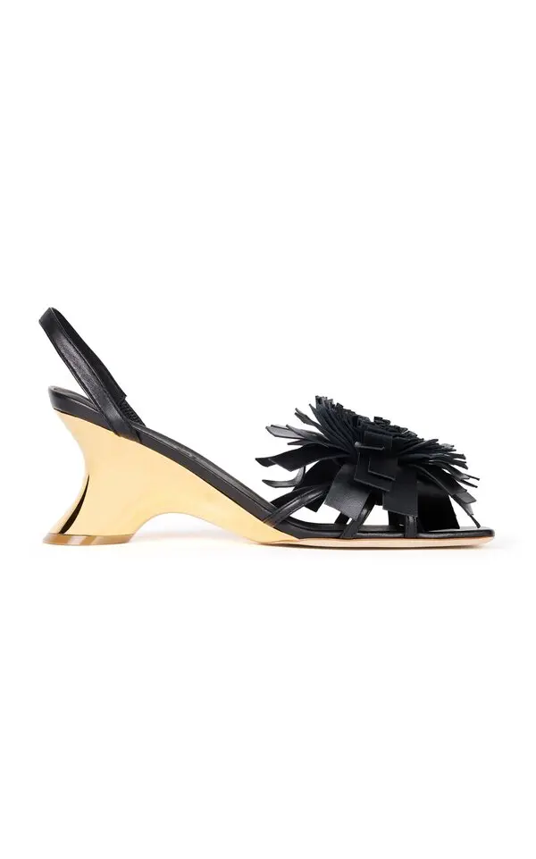 A.W.A.K.E. Mode Linda Sandal With Pom-poms - Multi