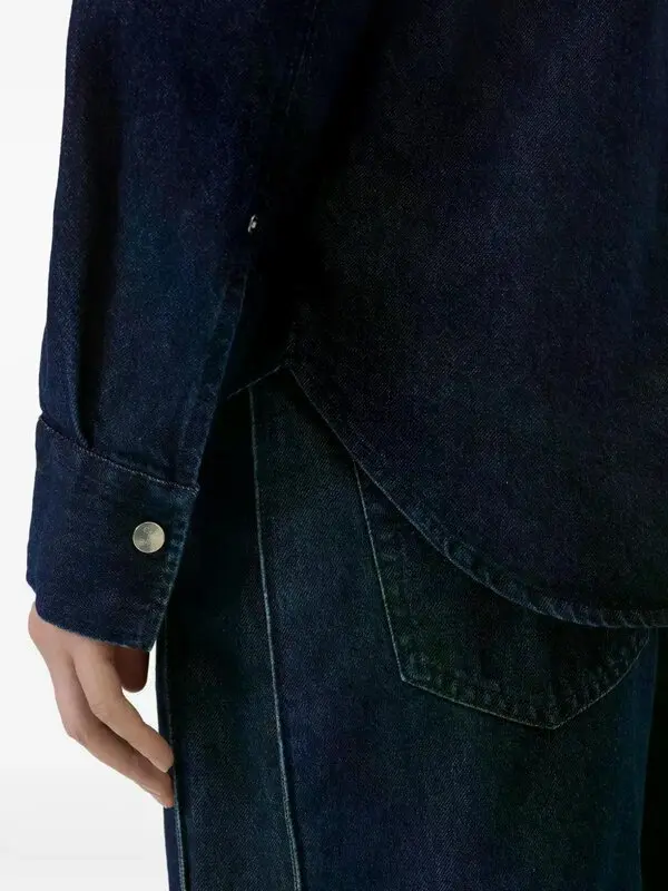 Closed Button-fastening Pocket Shirt