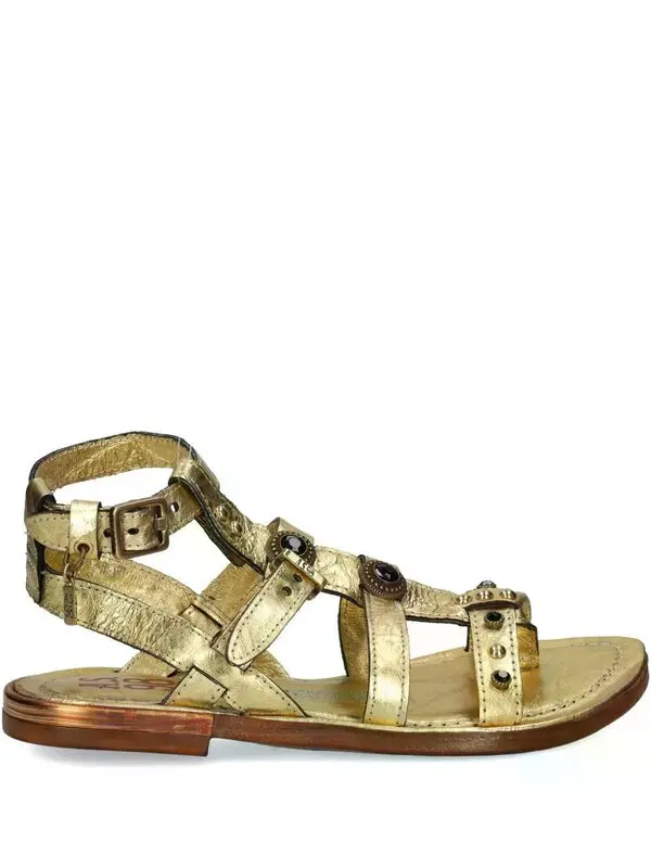 A.S.98 Grant Studded Buckled Flat Sandals