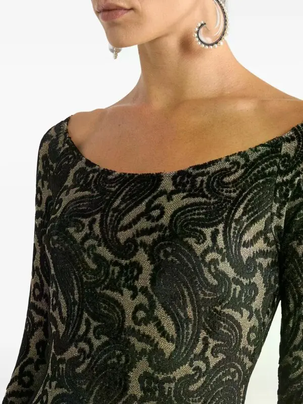 chinese dress ladies Manda Fit And Flare Paisley Maxi Dress  VICI