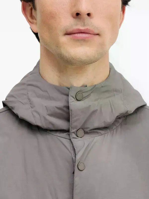 Armani Exchange Hooded Buttoned Coat