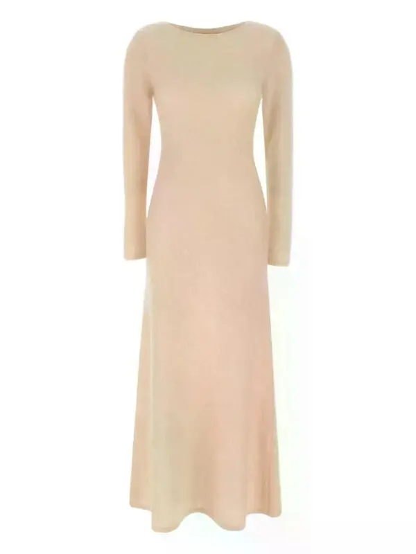 THE GARMENT Roma Long-sleeve Boat-neck Maxi Dress - Neutrals