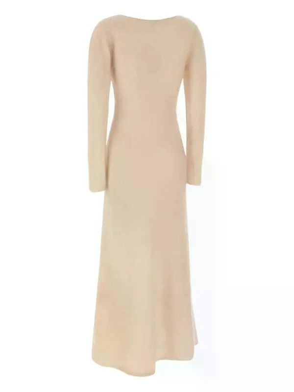 THE GARMENT Roma Long-sleeve Boat-neck Maxi Dress - Neutrals