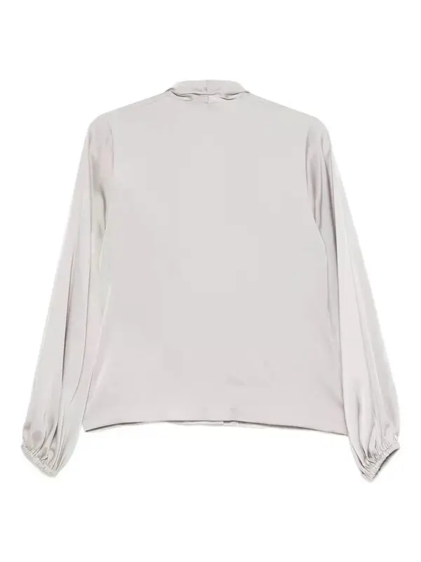 D.exterior Draped Long Sleeve Top