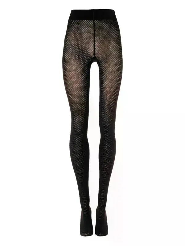 Wolford Dot-pattern Tights - Black