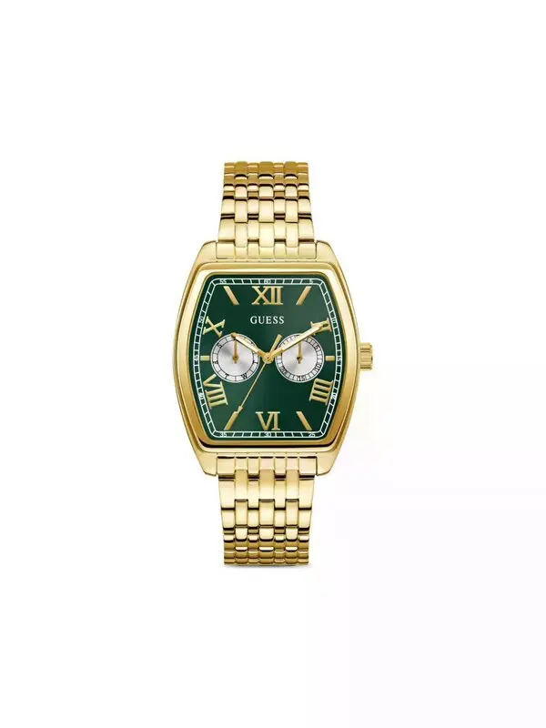 Guess Tonneau Chronograph Bracelet Watch - Green