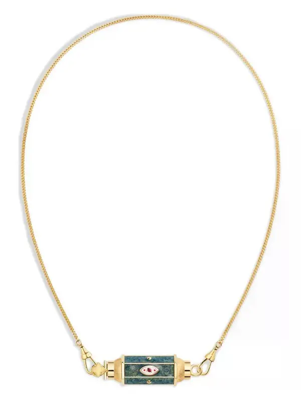 MARIE LICHTENBERG 18k Yellow Evil Eye Necklace - Gold