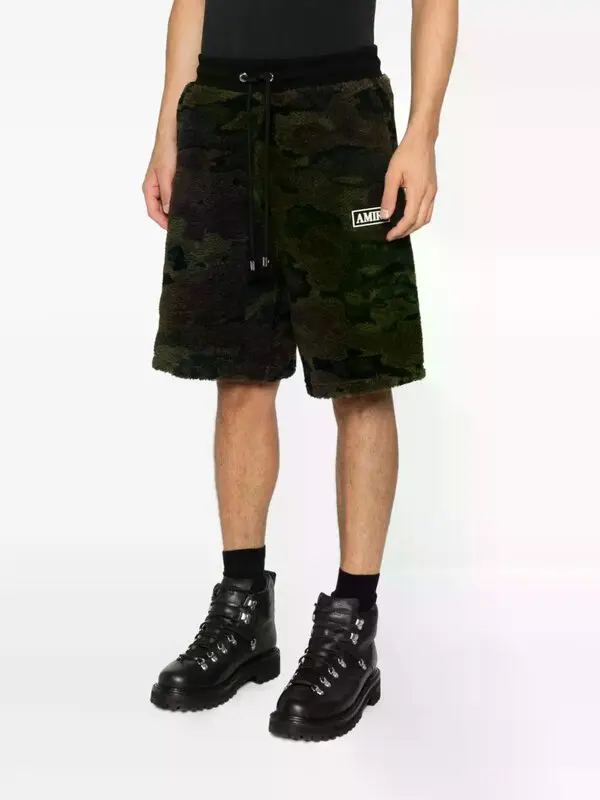 Amiri Fleece Camo Shorts