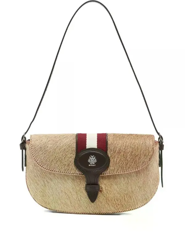 Bally Ribbon-detail Shoulder Bag - Neutrals