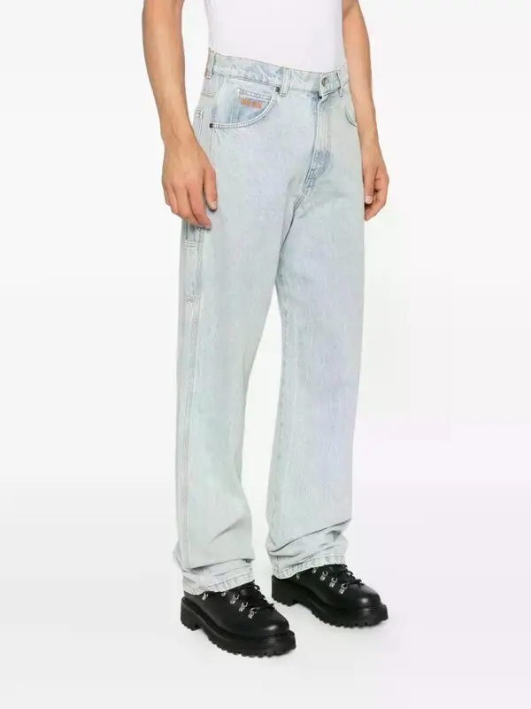 MSGM Cotton Straight Jeans - Blue