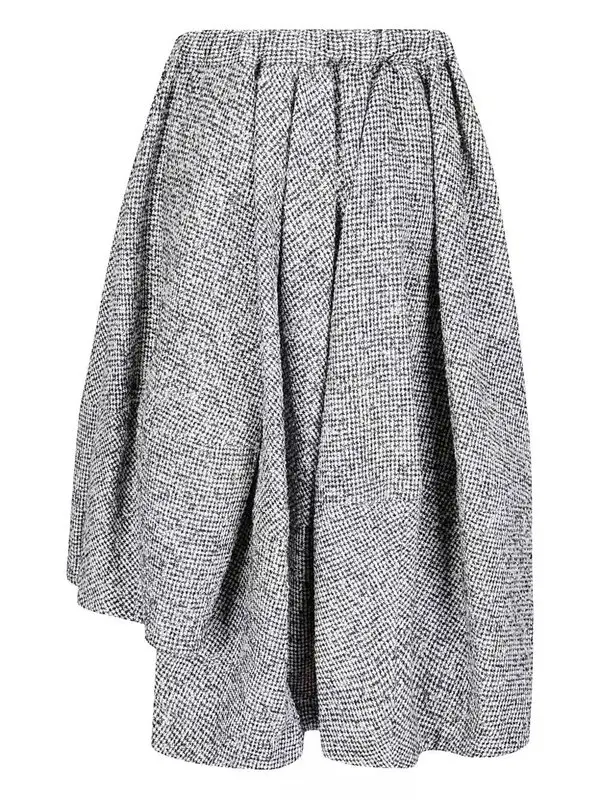 Play Comme Des Garcon Draped Skirt With Elasticated Waistband And Asymmetric Hem