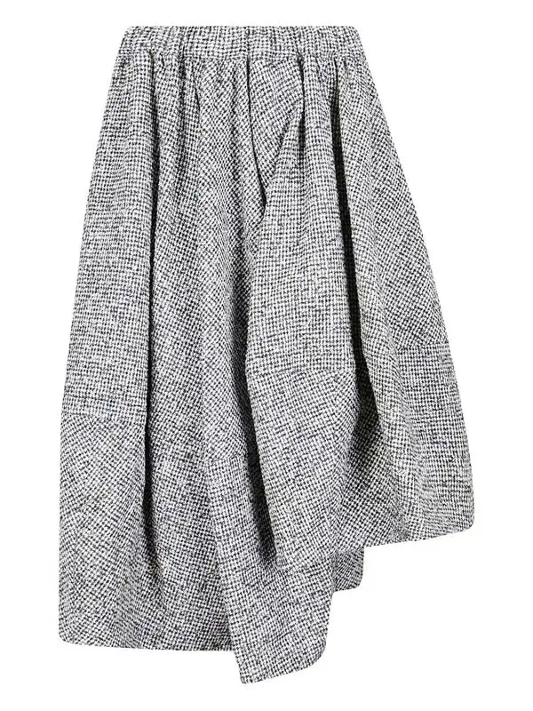 Play Comme Des Garcon Draped Skirt With Elasticated Waistband And Asymmetric Hem