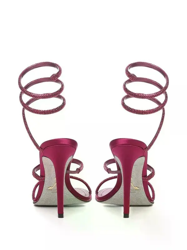 Rene Caovilla 105mm Cleo Sandals - Purple