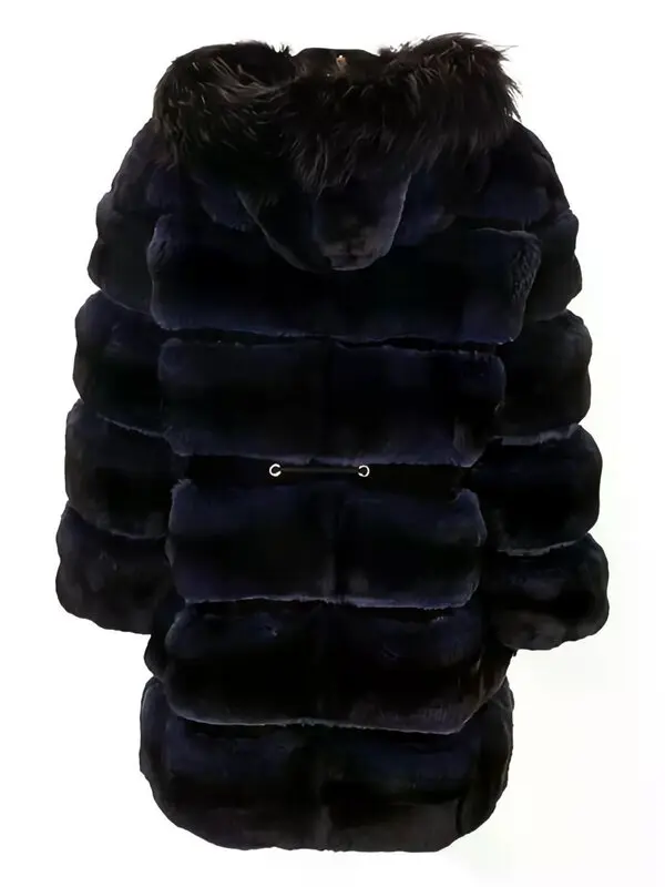 Fendi Fur Trim Quilted Coat
