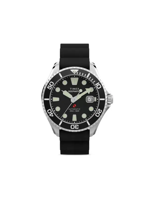 TIMEX Deepwater Meridian 44mm Diver Watch - Black