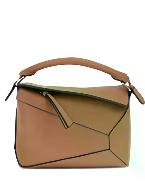 Loewe Mini Puzzle Edge Geometric-panel Tote Bag - Brown
