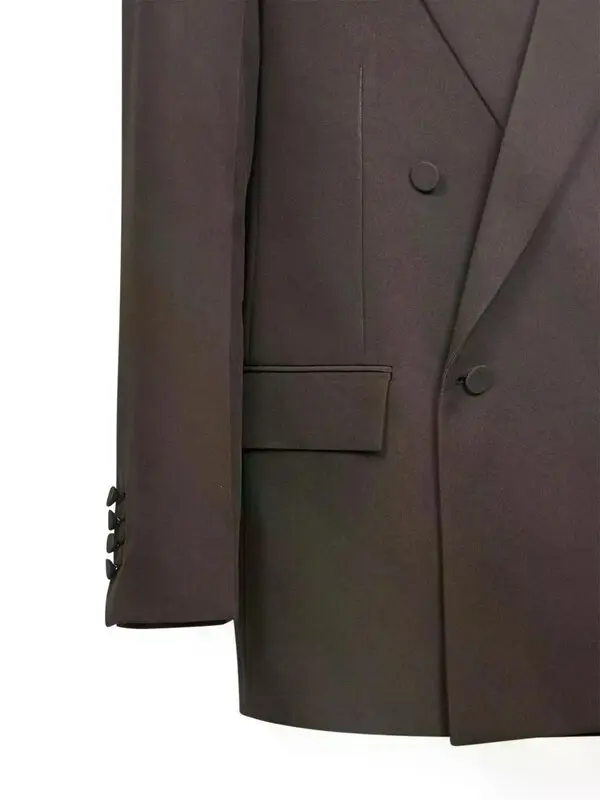 Gucci Double-breasted Peak-lapels Blazer - Brown