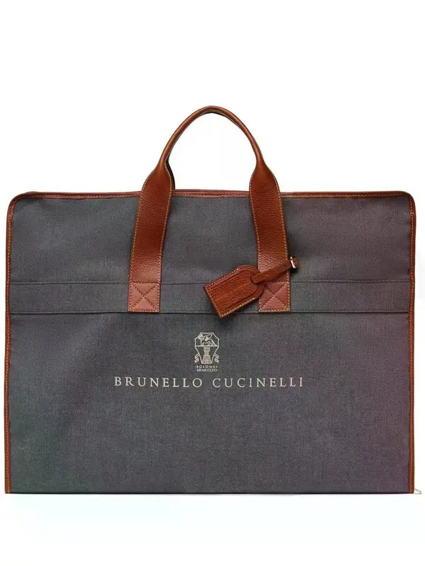 Brunello Cucinelli Bi-fold Suit Carry Bag - Grey