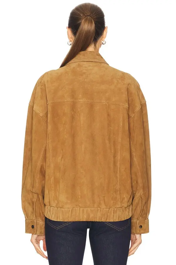 GRLFRND Wren Suede Bomber