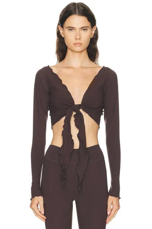 437 The Wrap Top - Espresso