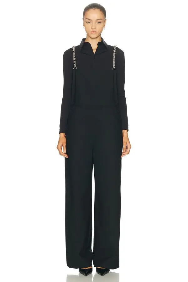 EZR Chained Suiting Overall - Black