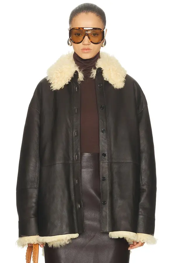 Acne Studios Lessora Leather Jacket
