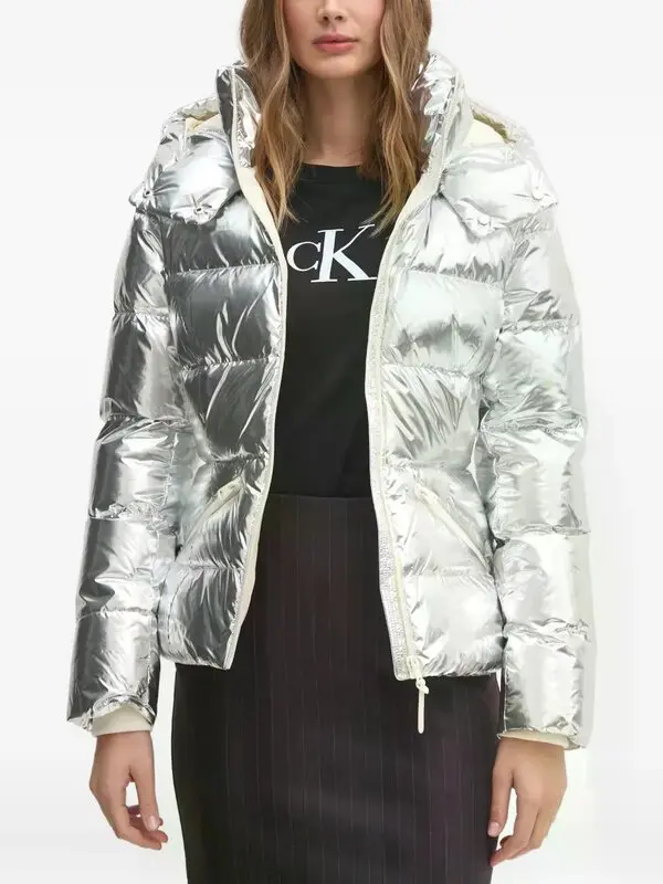 Mackage Madalyn Hooded Puffer Jacket - Silver