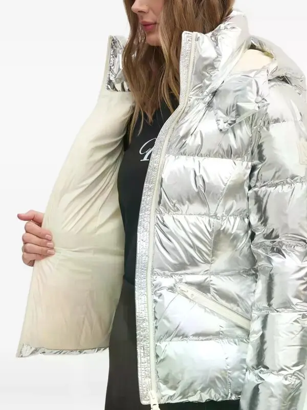 Mackage Madalyn Hooded Puffer Jacket - Silver