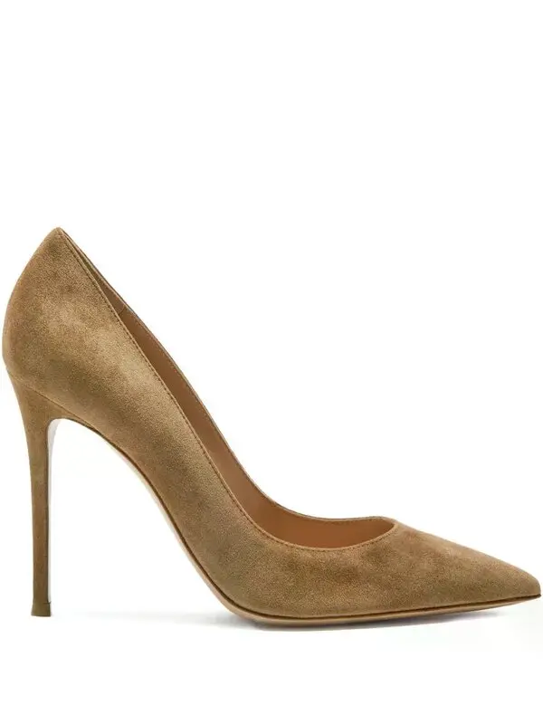 GIANVITO ROSSI 105mm Suede Pumps - Brown
