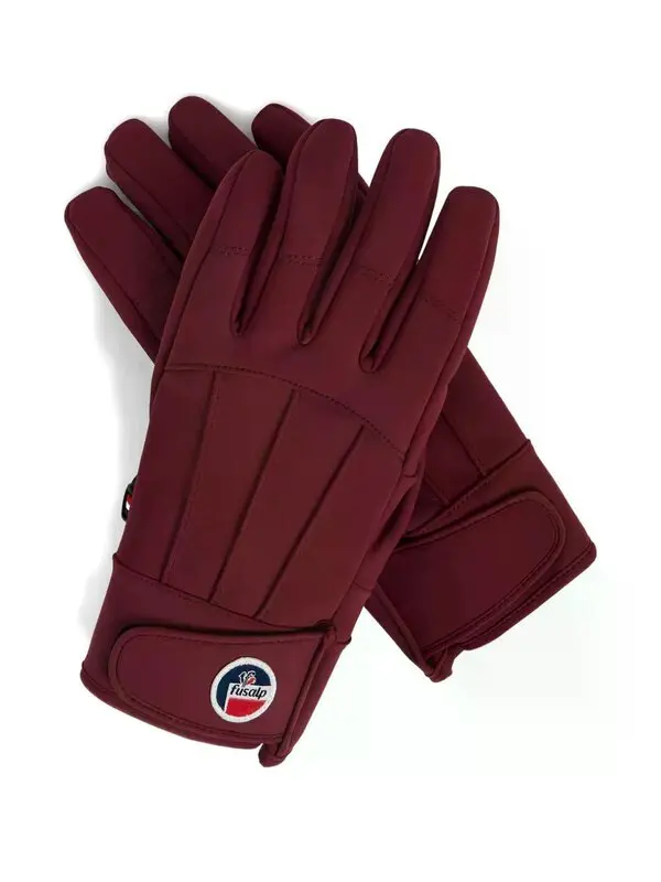 Fusalp Leather Glacier Gloves - Red