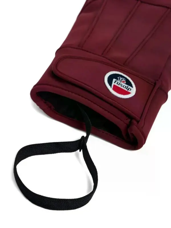 Fusalp Leather Glacier Gloves - Red