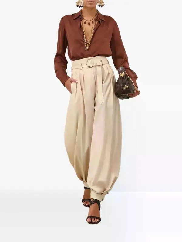 Zimmermann Belted Pleated Pants