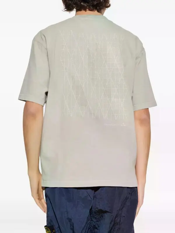 Stone Island Logo-embroidered T-shirt - Grey