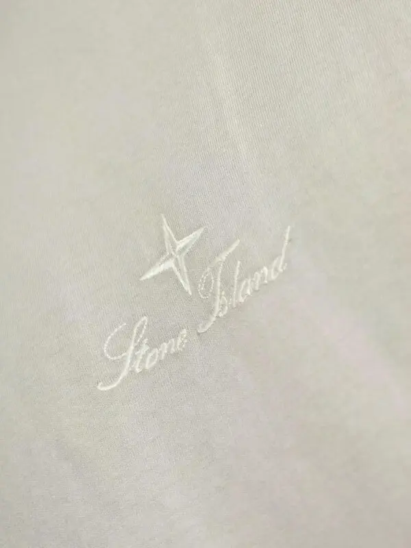Stone Island Logo-embroidered T-shirt - Grey
