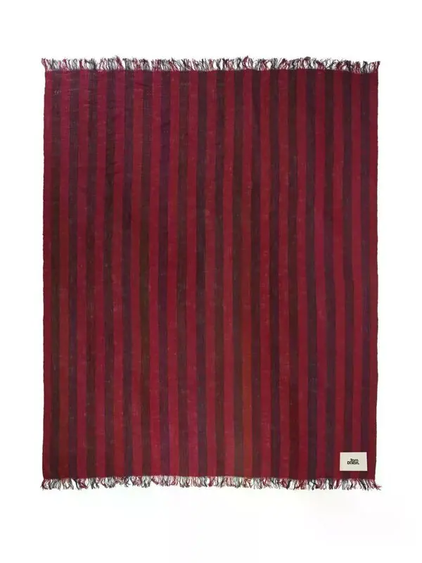 TOM DIXON Band Striped Throw - Red