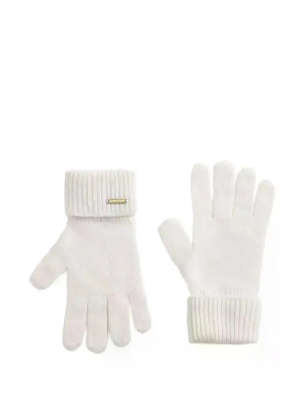 Woolrich Ribbed-cuff Cashmere Gloves - White