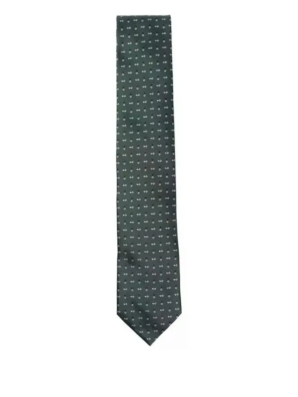 Zegna Silk Tie - Green