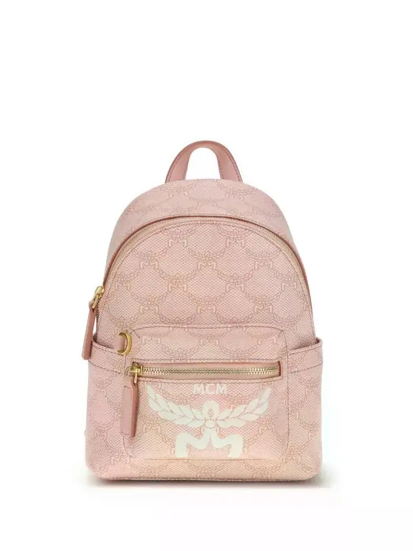 Mcm Stark Lauretos Chain Backpack - Pink