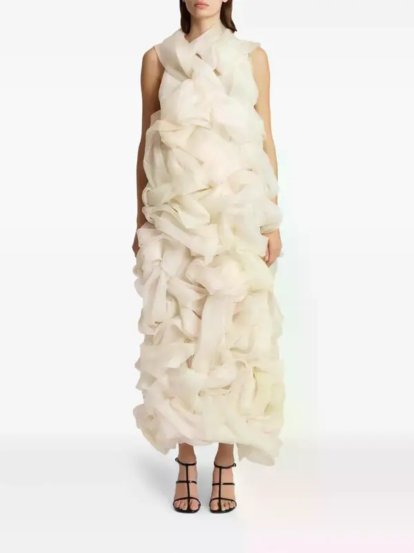 Khaite Welles Ruffled Dress