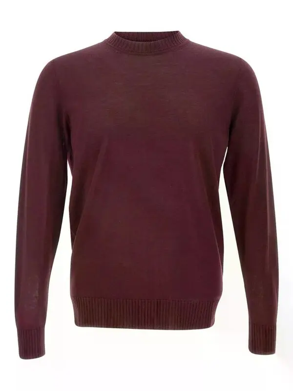 FILIPPO DE LAURENTIIS Ribbed Crew-neck Sweater - Red