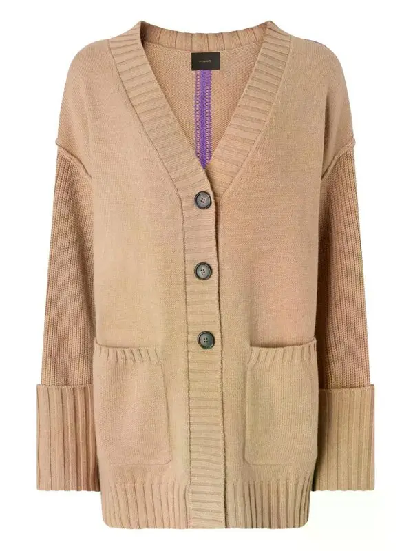Pinko Ribbed Cardigan With Pockets