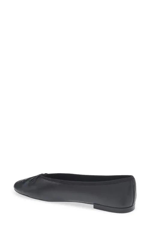 Mango Leather Ballet Flats