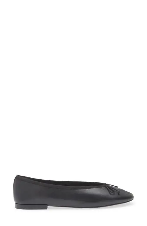 Mango Leather Ballet Flats