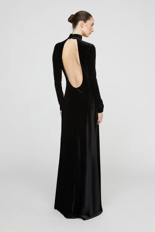Halston Kaia Velvet Gown