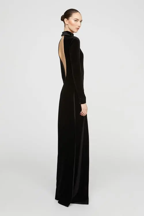 Halston Kaia Velvet Gown