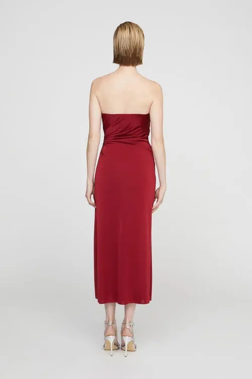 Halston Nadia Jersey Midi Dress