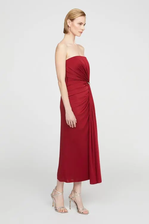 Halston Nadia Jersey Midi Dress